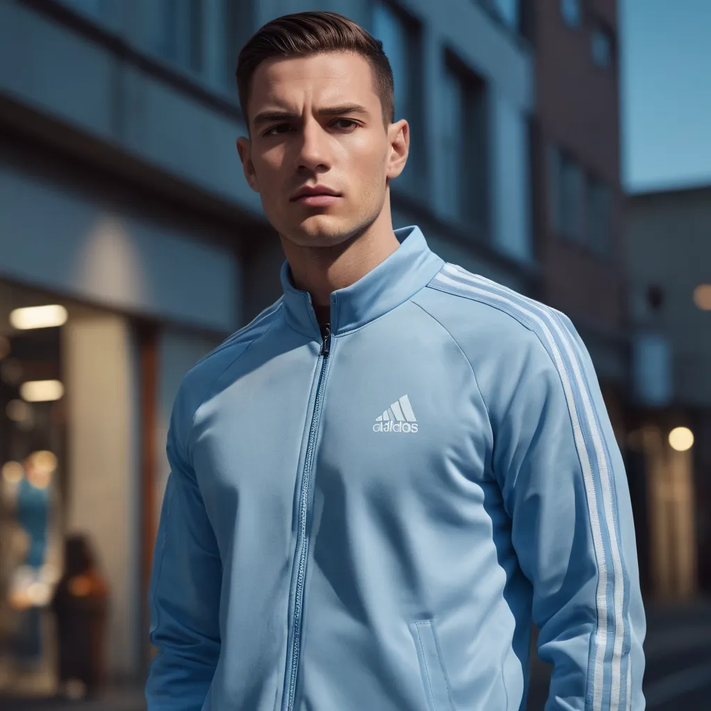 The Stylish Versatility of Men's Light Blue Adidas Tracksuit